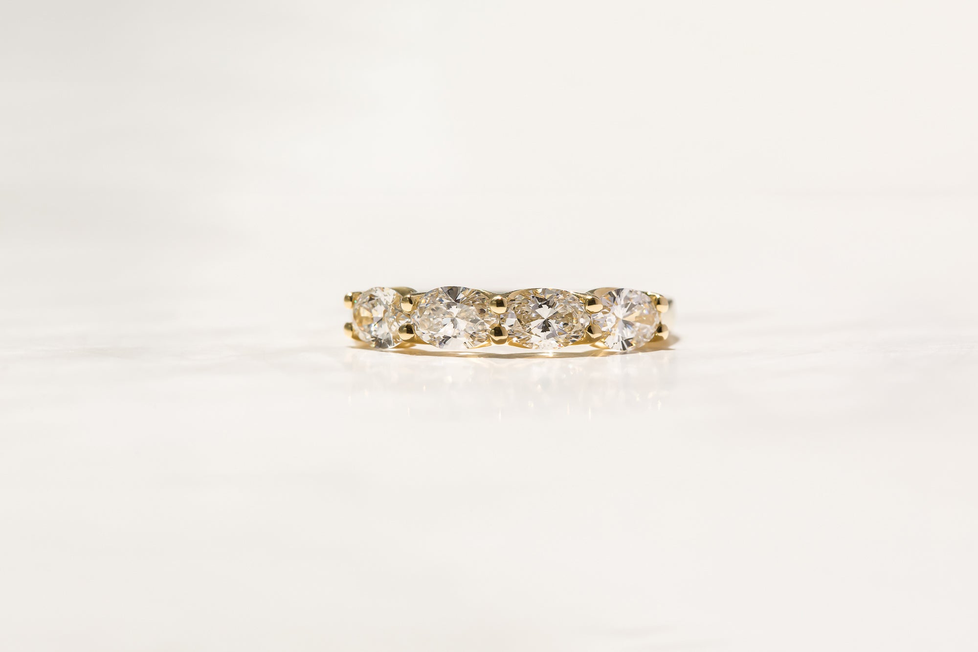 Kobelli Kelsey 1.33ct.tw East-West Oval Diamond Cutain Prong European ...