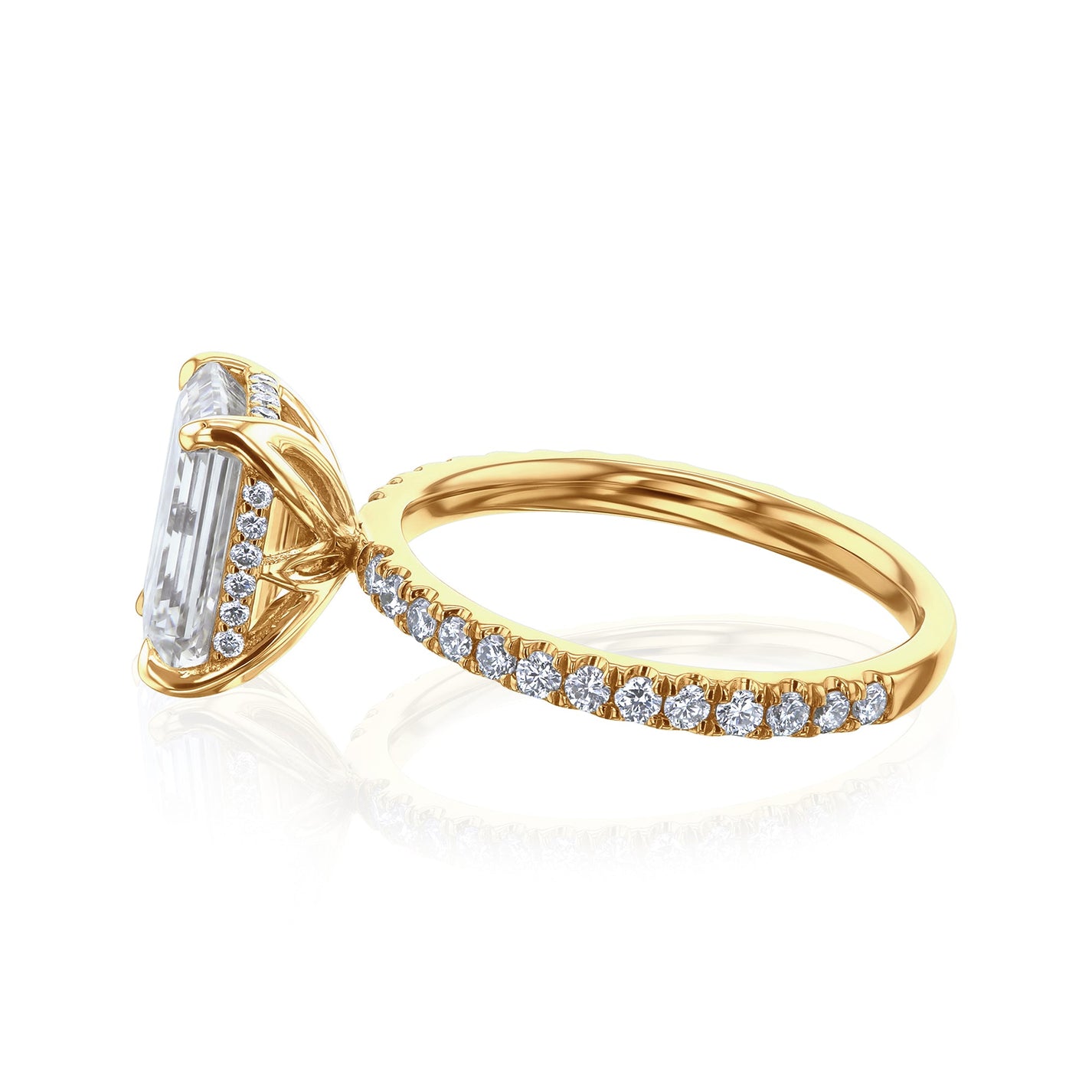 Kobelli Certified Lab-Grown Diamond Engagement Ring - Eri Hidden Halo ...