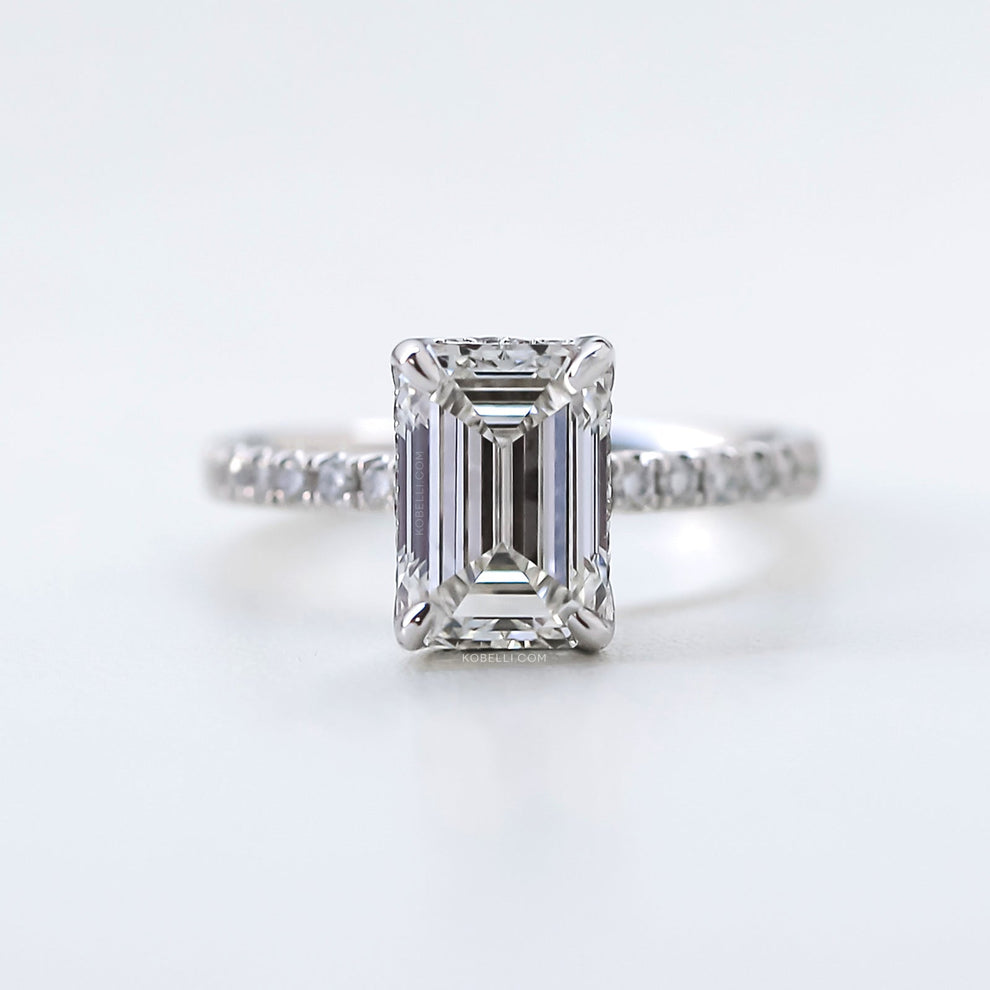 Kobelli Certified Lab-Grown Diamond Engagement Ring - Eri Hidden Halo ...