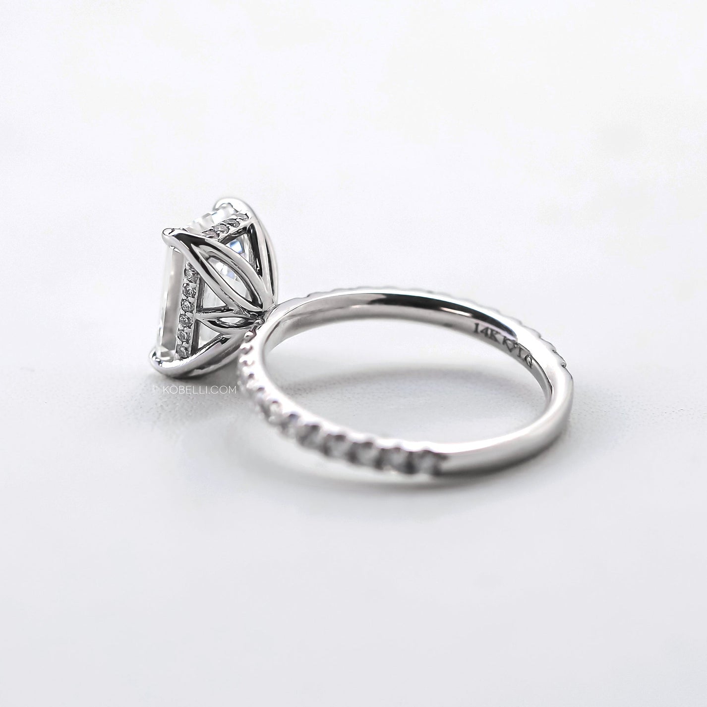 Kobelli Certified Lab-Grown Diamond Engagement Ring - Eri Hidden Halo ...