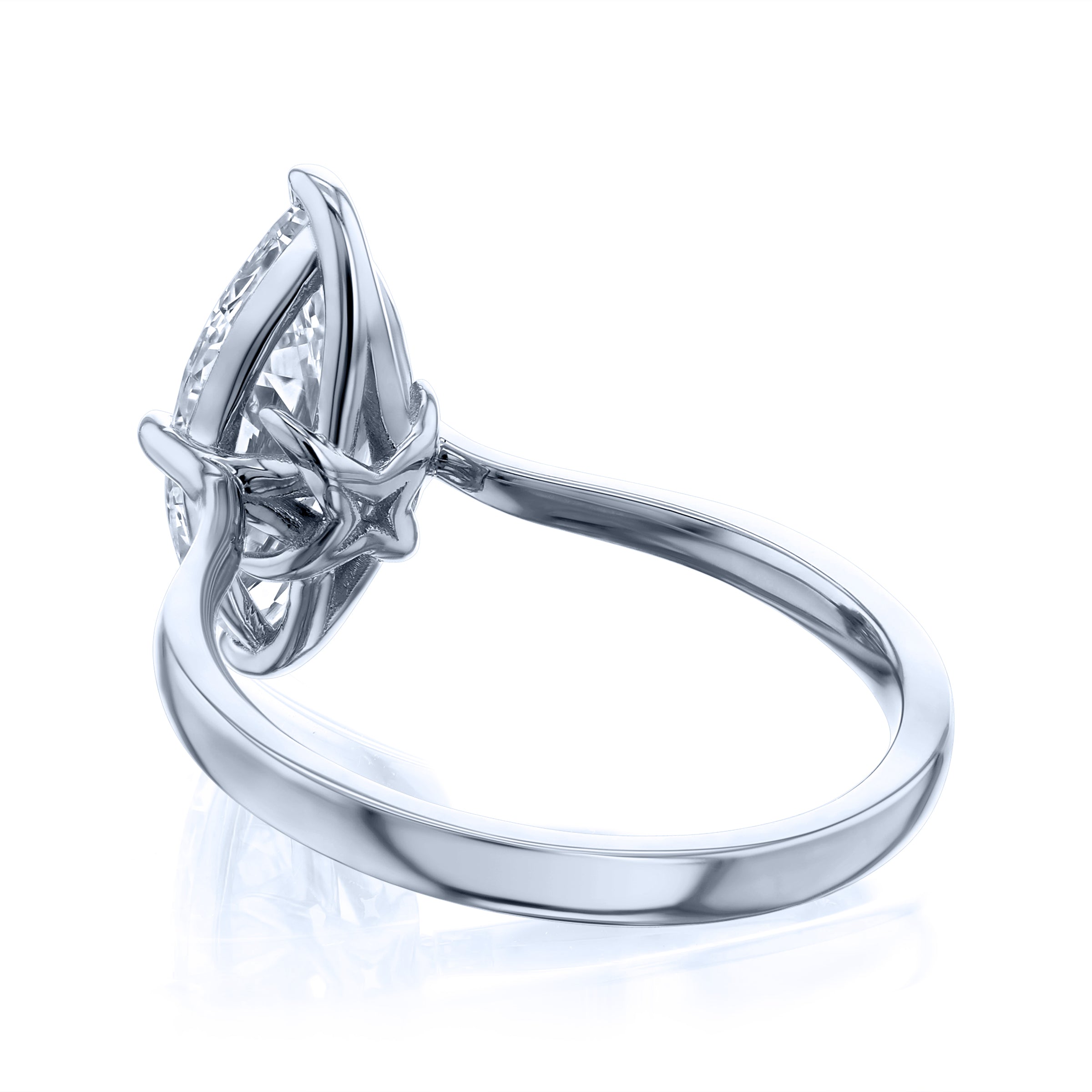 Kobelli 2 Carat Marquise LG Diamond Compass Engagement Ring - Mérida