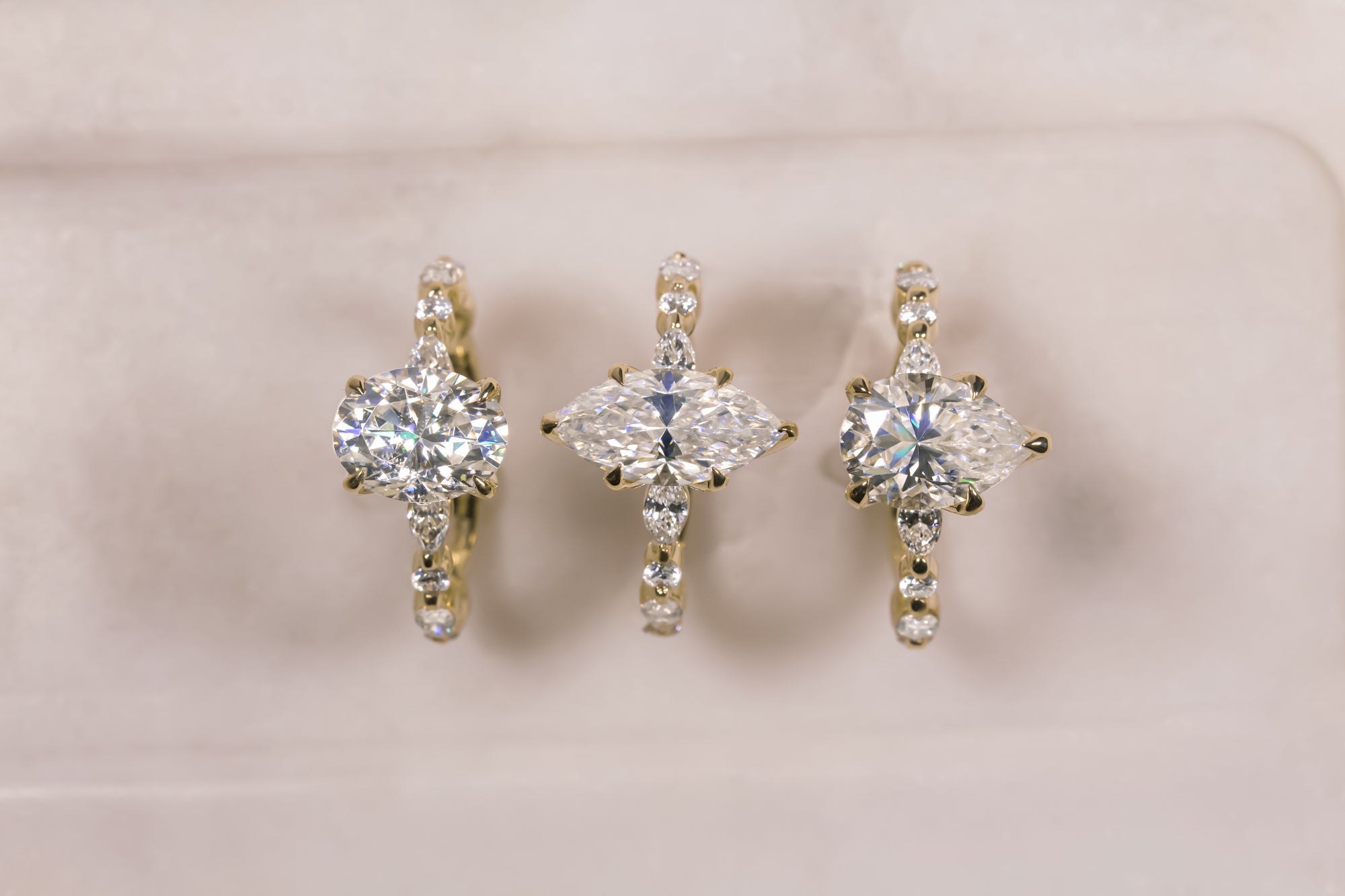 Kobelli 2.53ctw Round Moissanite and Lab Grown Diamonds Scalloped ...