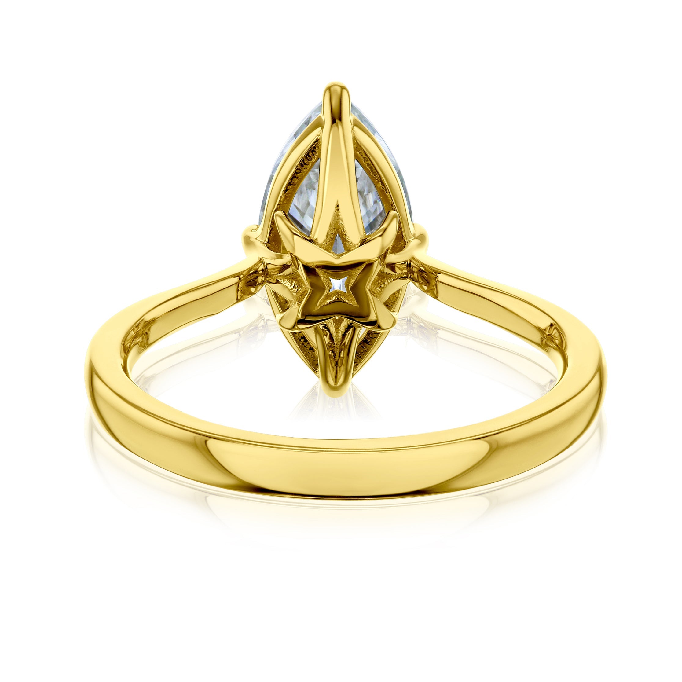 Kobelli 1.8ct Marquise Moissanite Solitaire Compass Engagement Ring ...