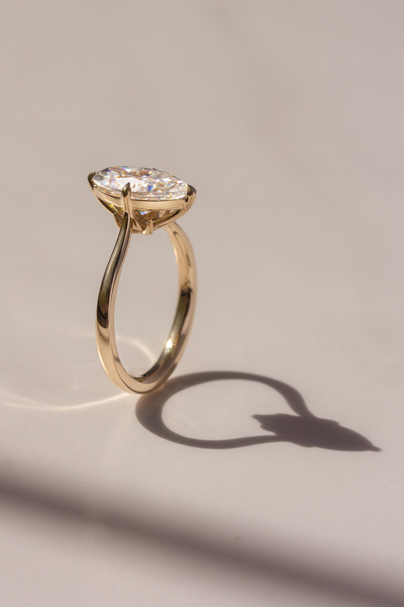 Kobelli 1.8ct Marquise Moissanite Solitaire Compass Engagement Ring ...